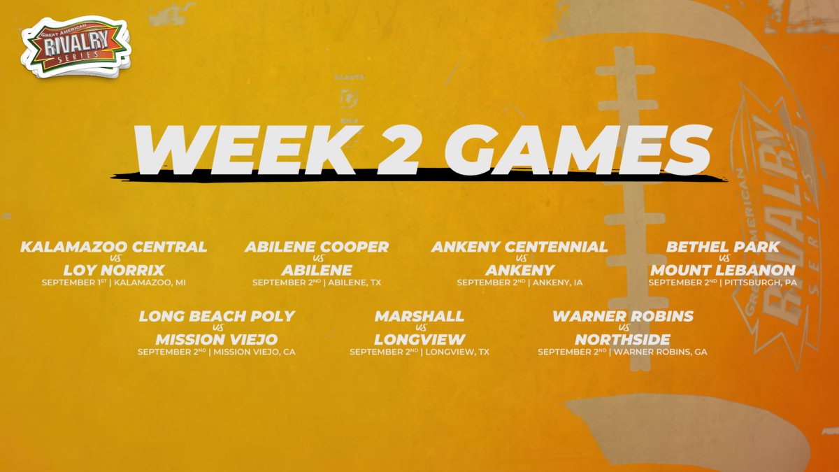 Week 2 Preview - Great American Rivalry Series